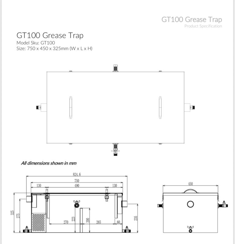 100 Litre Grease Trap - £289 +vat INC FREE NEXT DAY DELIVERY